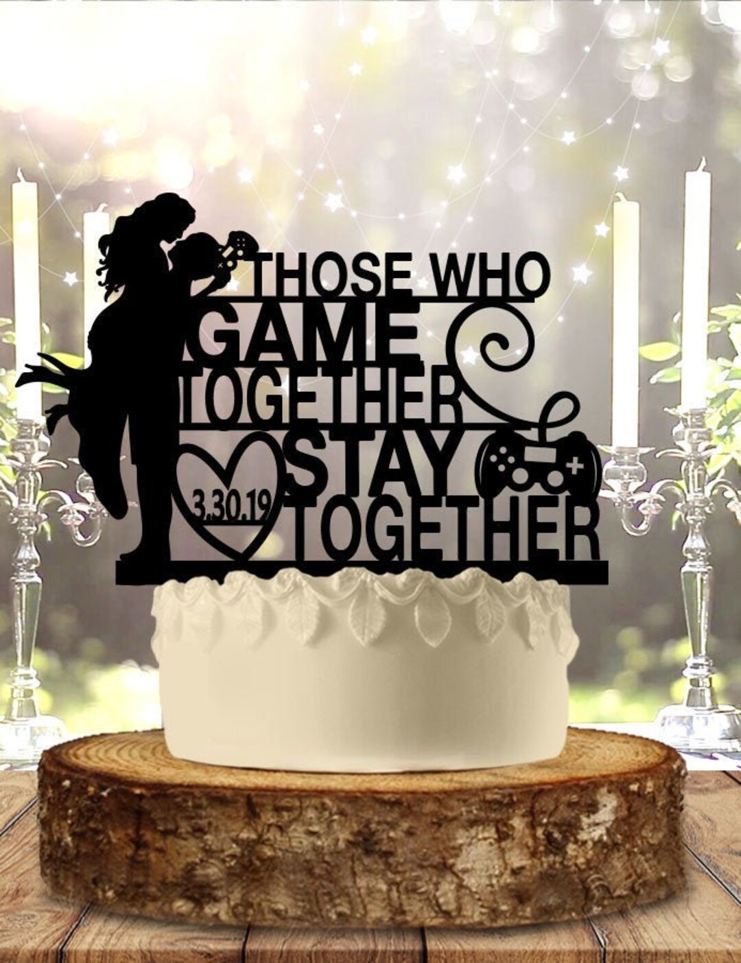 Those Who Game Together Stay Together Wedding Cake Topper - Etsy