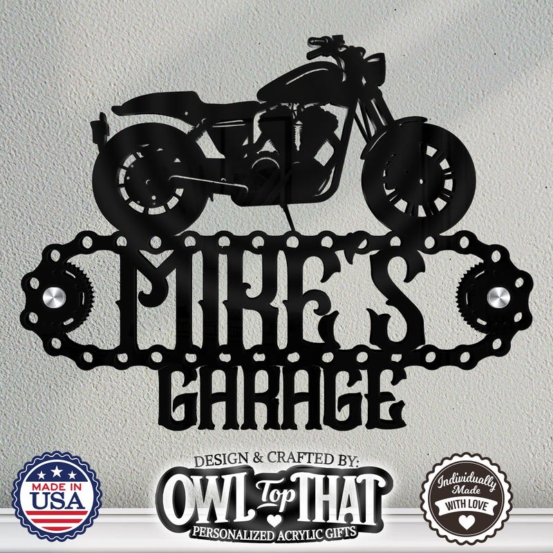 Motorcycle Sign - Etsy