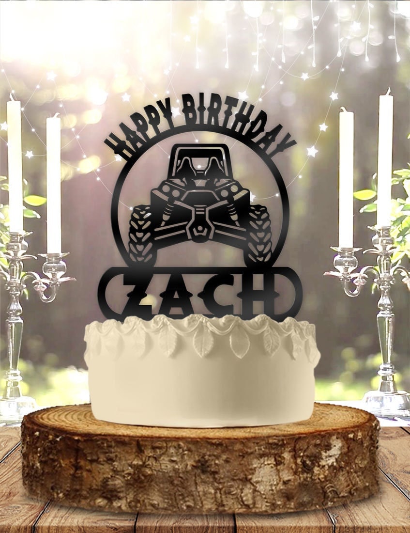 ATV Side by Side With Name Personalized Birthday Cake Topper - Etsy