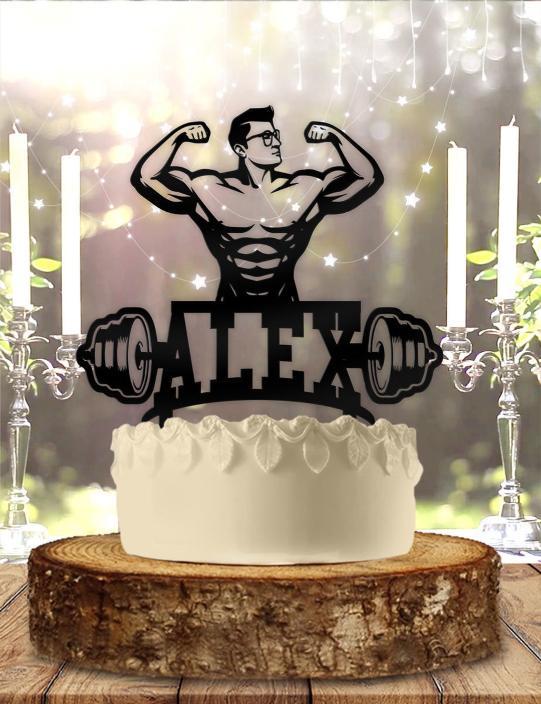 Strong Man Weightlifter Bodybuilder - Personalized Name - Hobby Themed ...