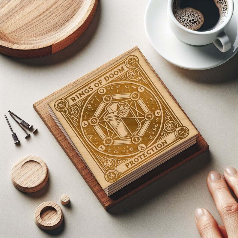 Pack of 4 Dungeons and Dragons Coasters - Etsy