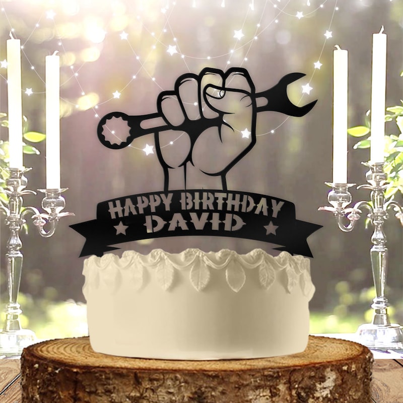 Auto Mechanic Cake Topper - Etsy