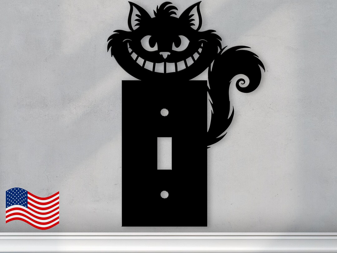 Funny Cat Switch Plate Cover for Standard Size Toggle, Rocker, Duplex ...