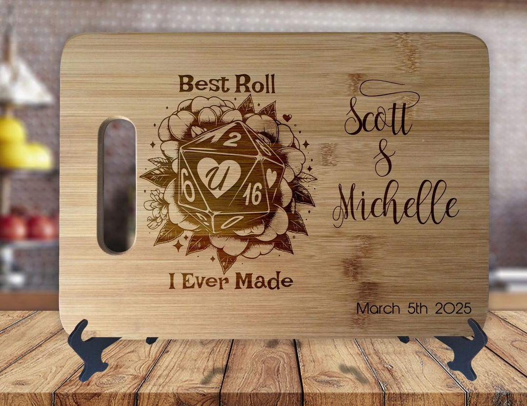 Dungeon and Dragon Wedding Personalized Custom Cutting Board ...
