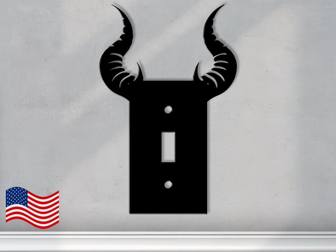 Demon Horns Light Switch & Outlet Covers - Custom Decorative Plates for ...