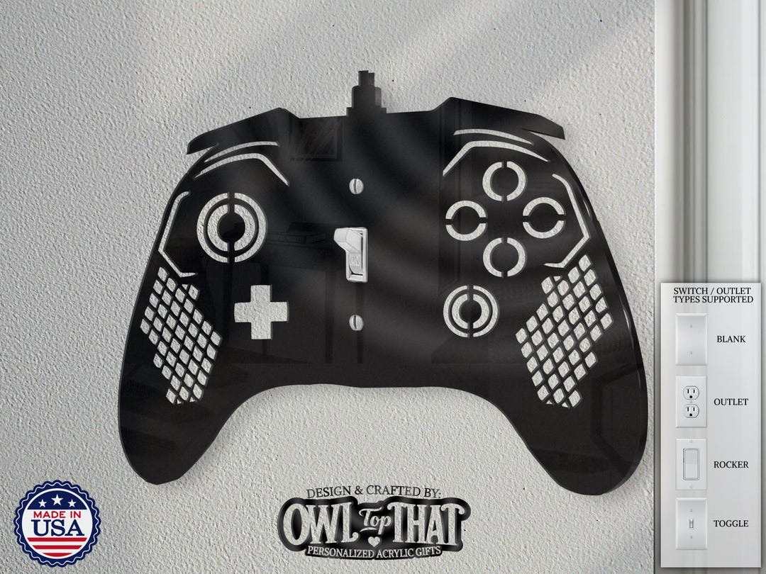 Game Controller Oversized Wall Switch Cover Plate for Standard Size ...