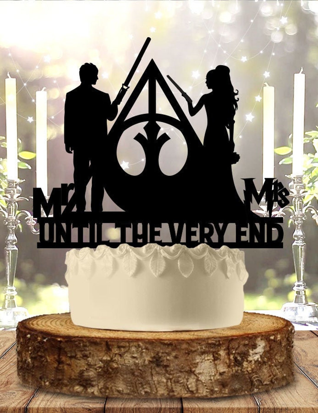 Jedi and Mage Until the Very End Wedding Cake Topper - Etsy