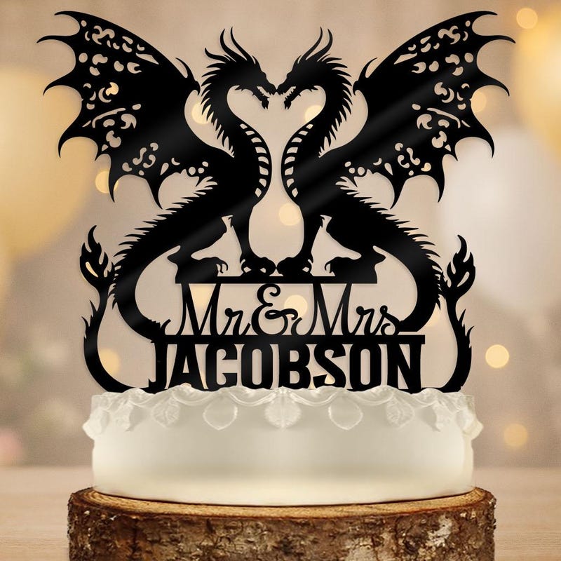 Dragon Cake Topper - Etsy