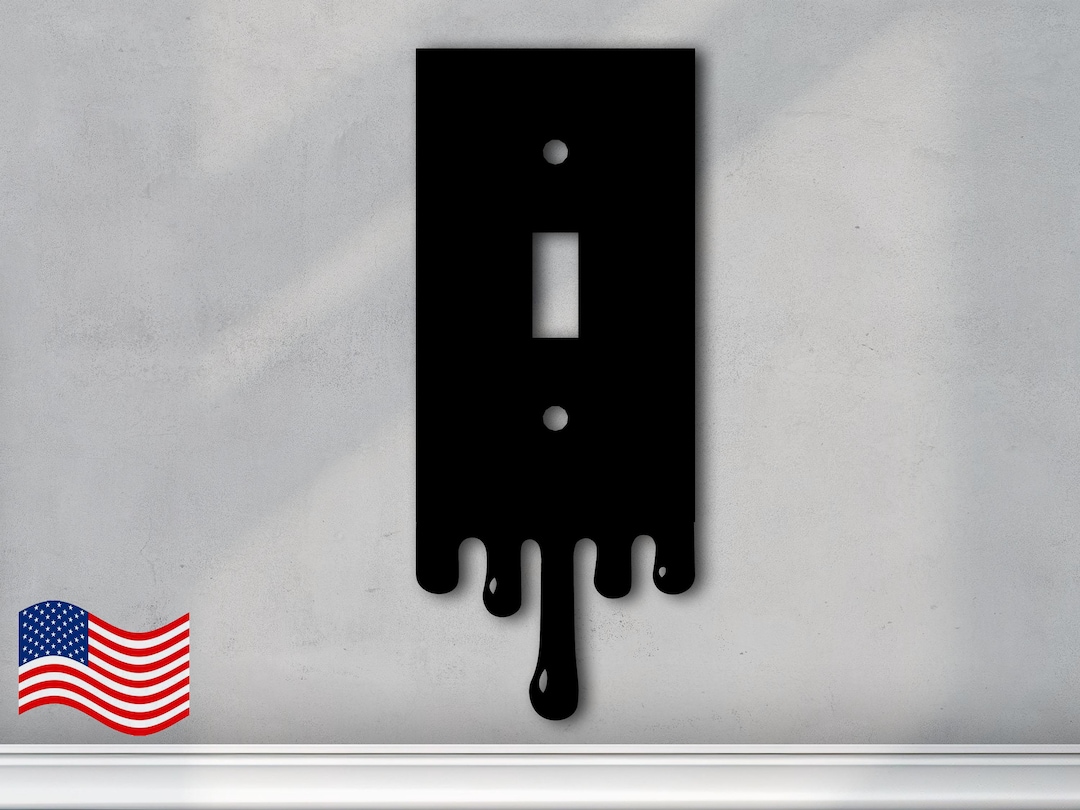 Melting Acrylic Light Switch Plate Cover: Modern Home Decor - Etsy