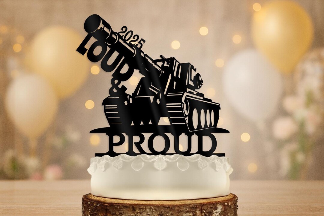 Heavy Artillery Cake Topper: Military Graduation Party Decor - Etsy