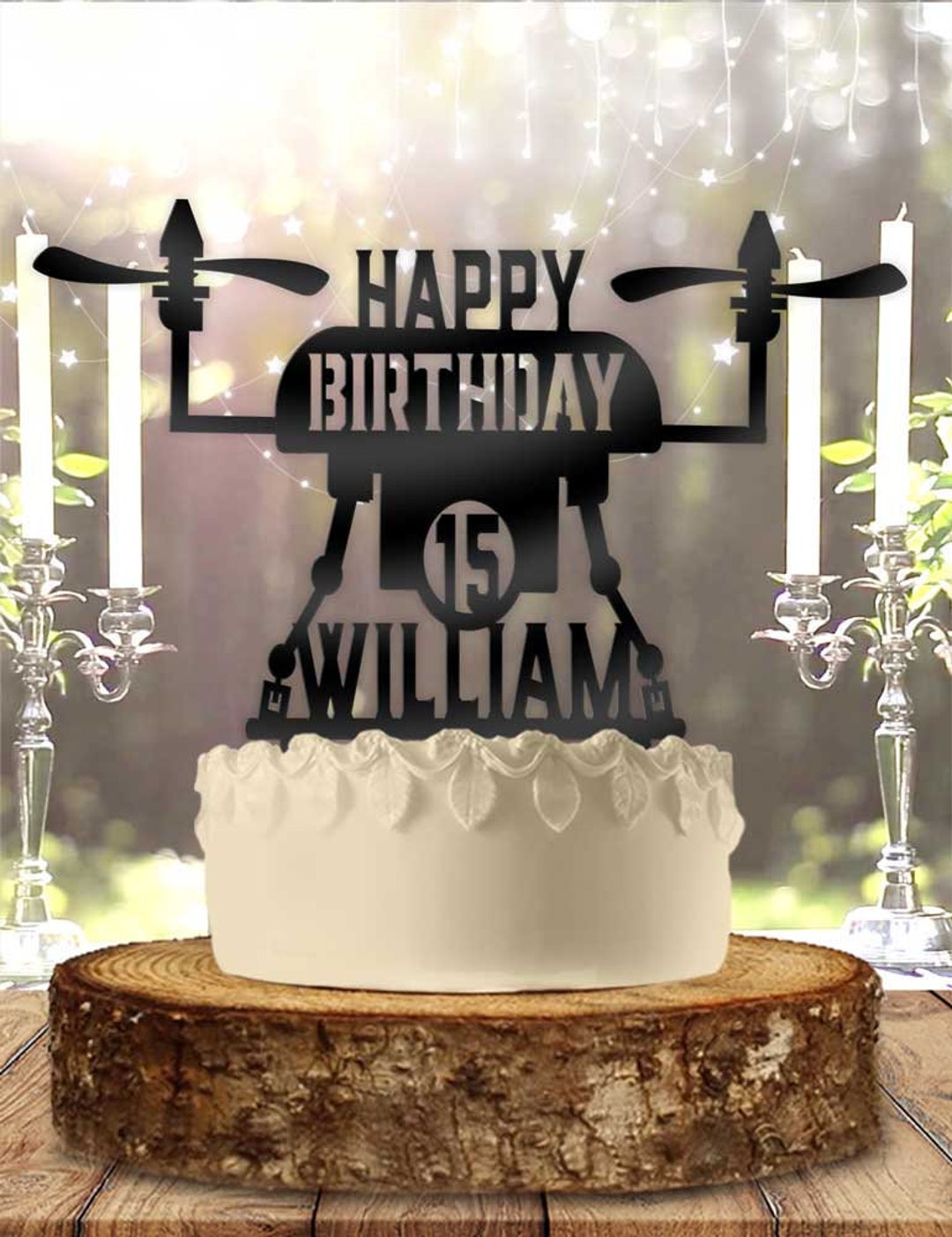 Drone Name and Age Happy Birthday Drone Personalized Birthday Cake ...