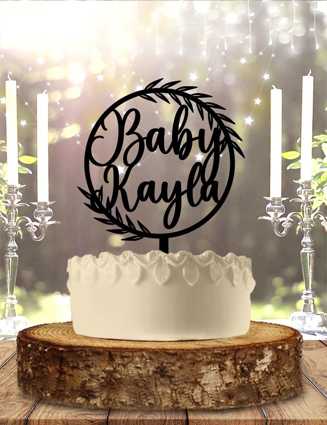 Baby Shower Cake Topper,personalized Cake Toppers, Calligraphy Topper ...