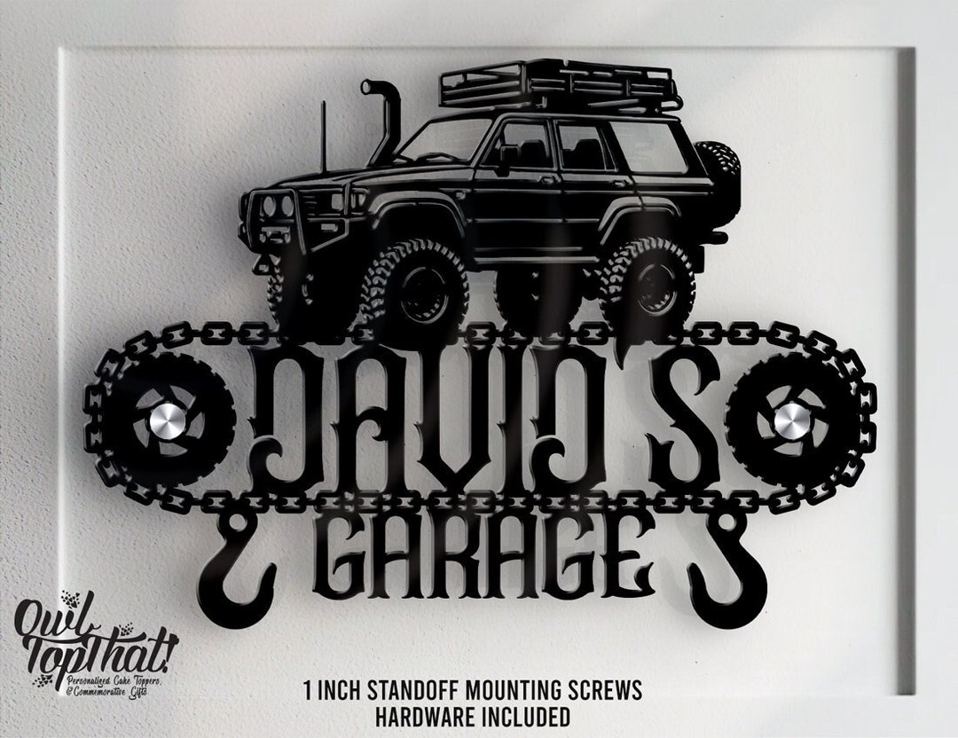 Off Road Truck Vehicle Personalized Name Sign 4WD 4x4 Off-roading ...