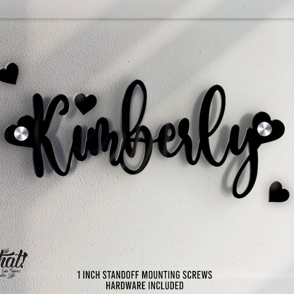 Floating Acrylic Name Sign - Etsy