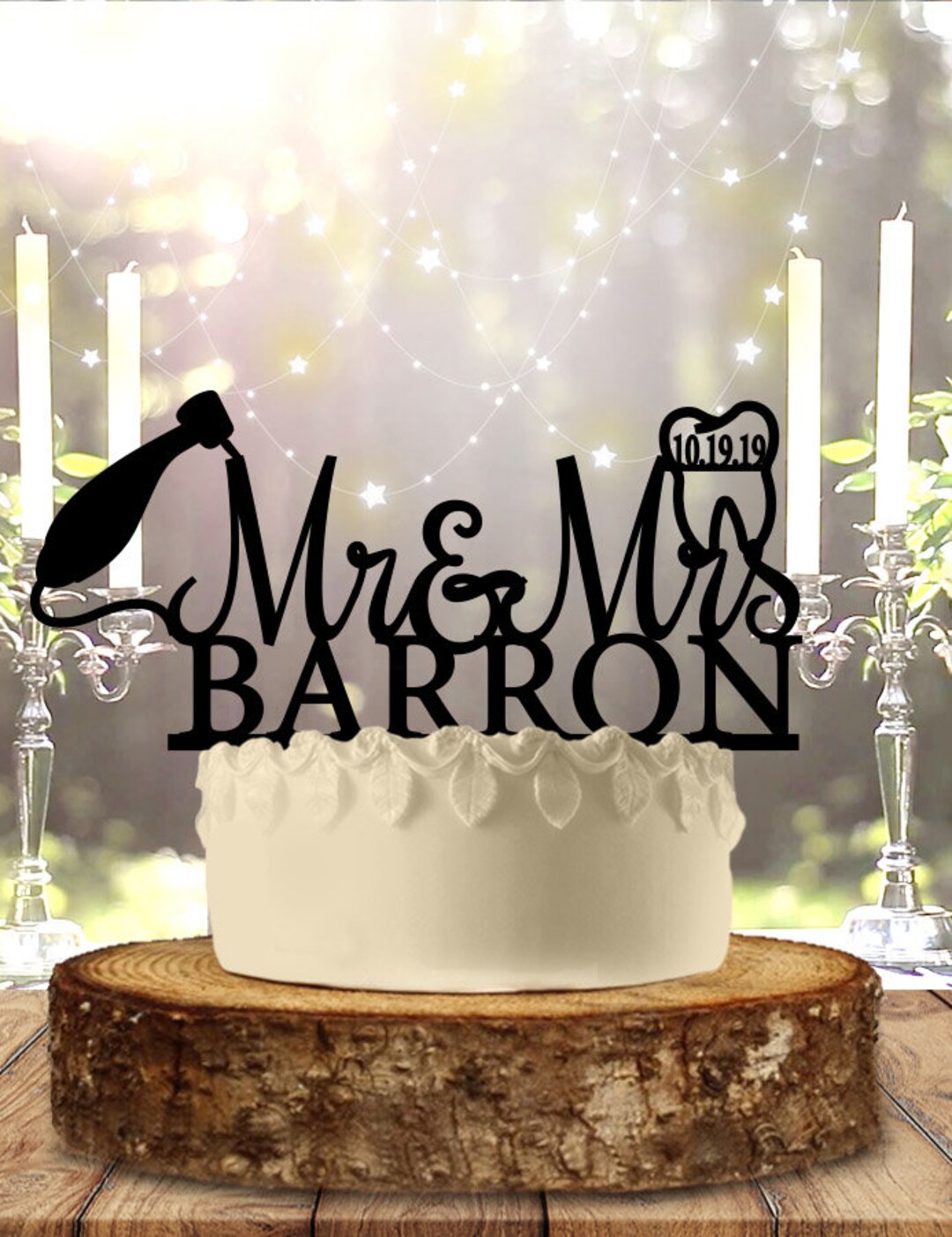Dentist Personalized Wedding Cake Topper - Etsy