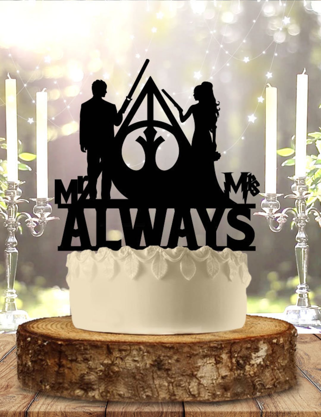 Jedi and Mage Always Wedding Cake Topper - Etsy