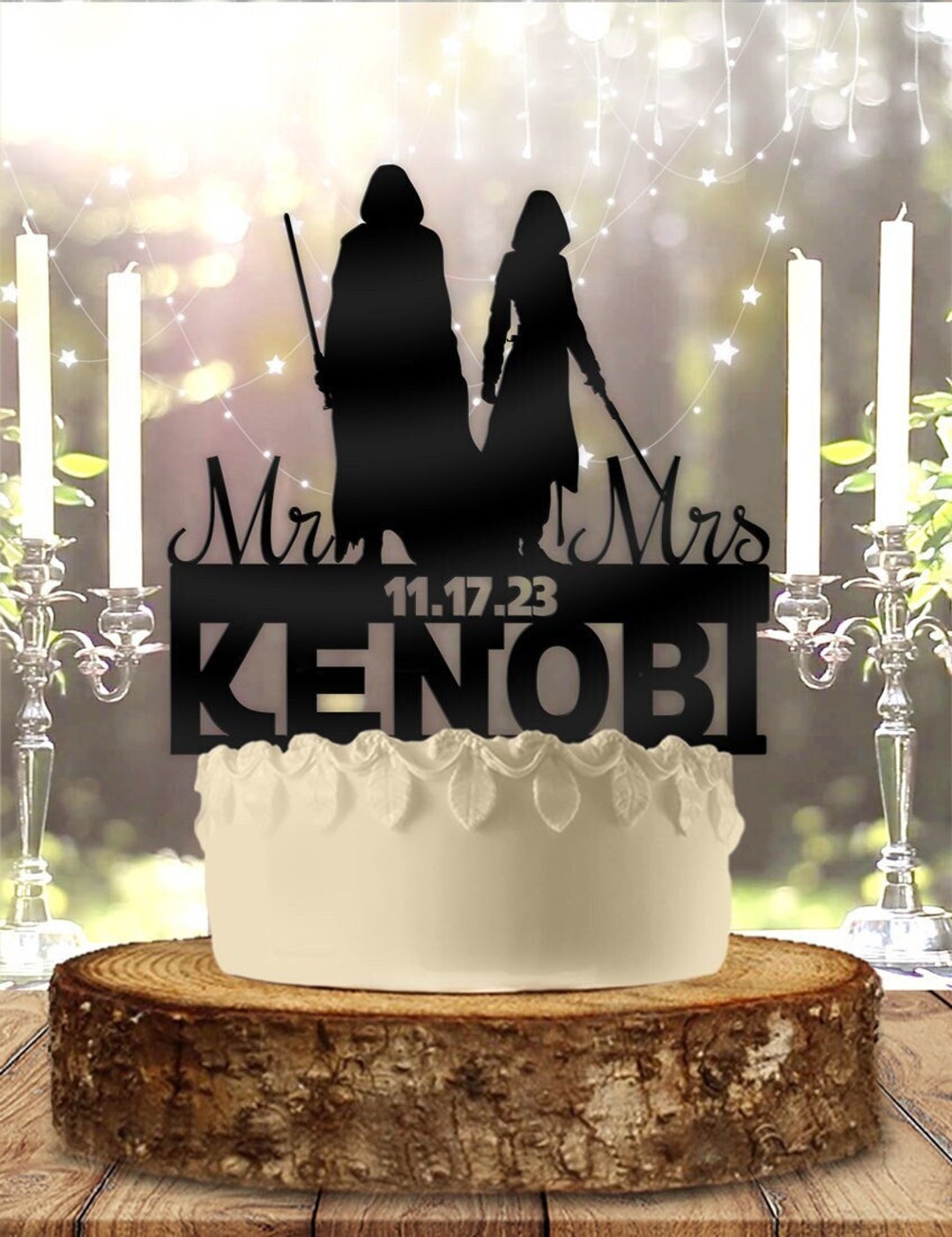 Empire Sith Jedi - Personalized Mr & Mrs Name, Date - Fantasy Themed ...