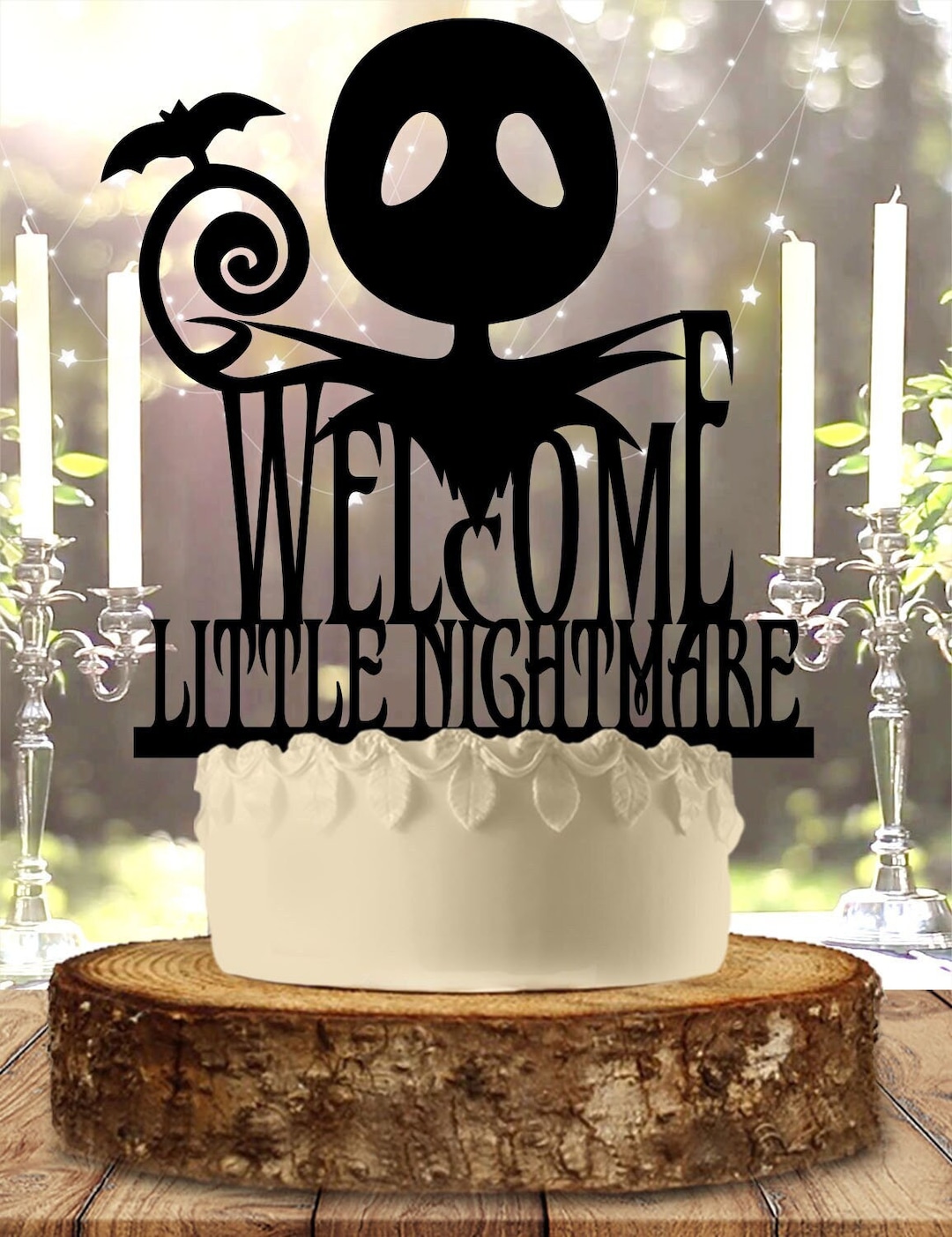 Welcome Little Nightmare Cake Topper: Baby Shower, Gender Reveal - Etsy