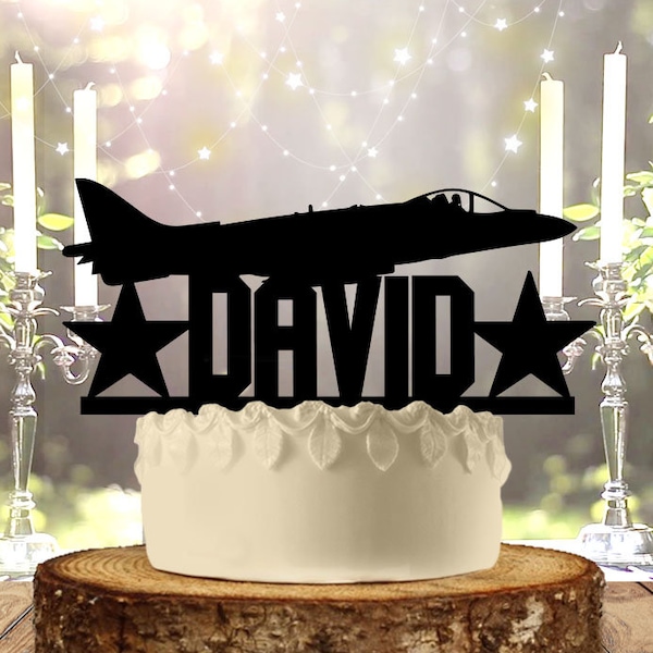 Navy Cake Topper - Etsy