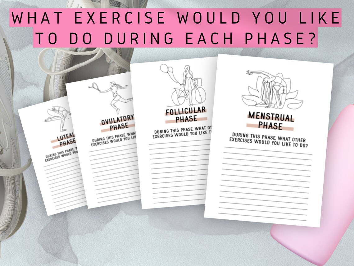 Cycle Syncing Fitness Printable Guide - Etsy