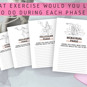 Cycle Syncing Fitness Printable Guide - Etsy