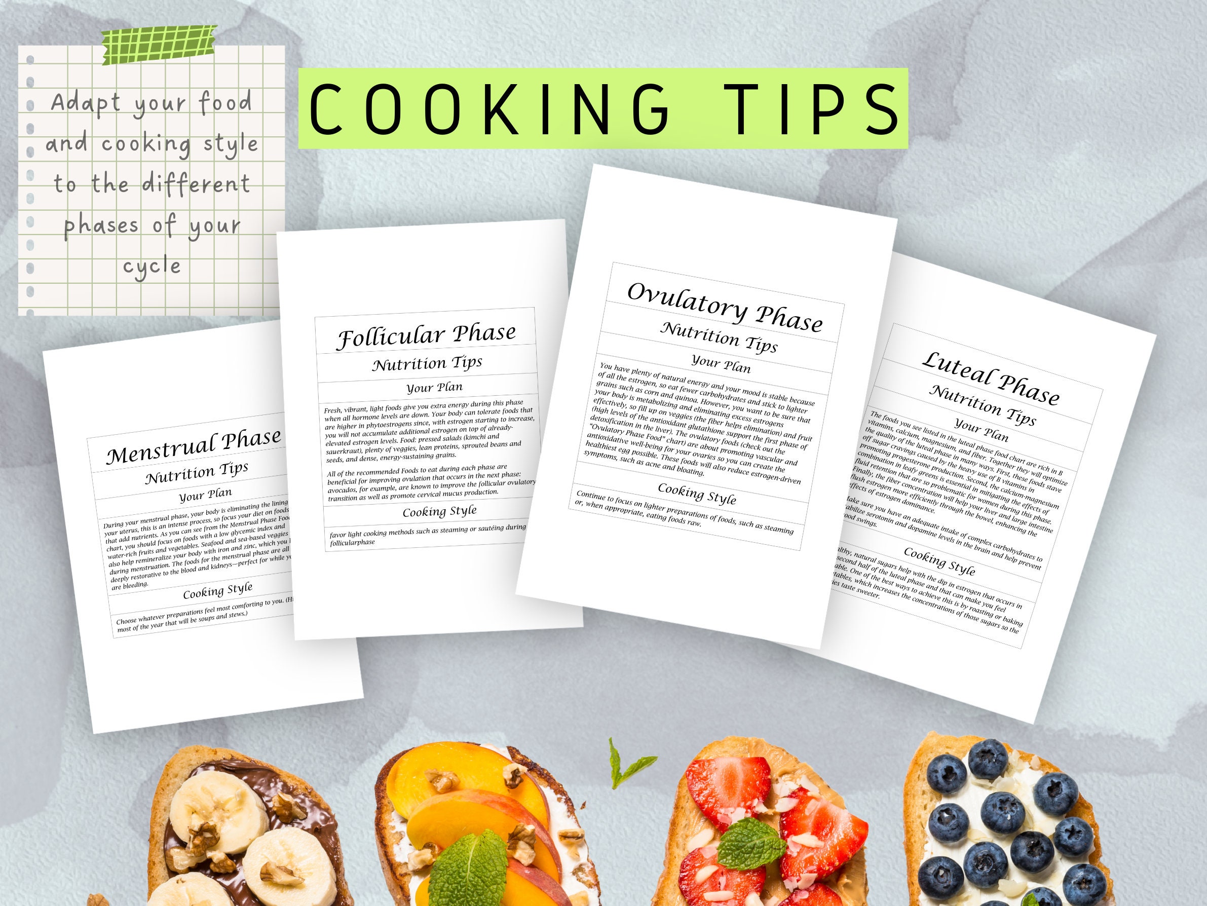 Cycle Syncing Nutrition Guide and Recipe Binder Cycle Sync - Etsy