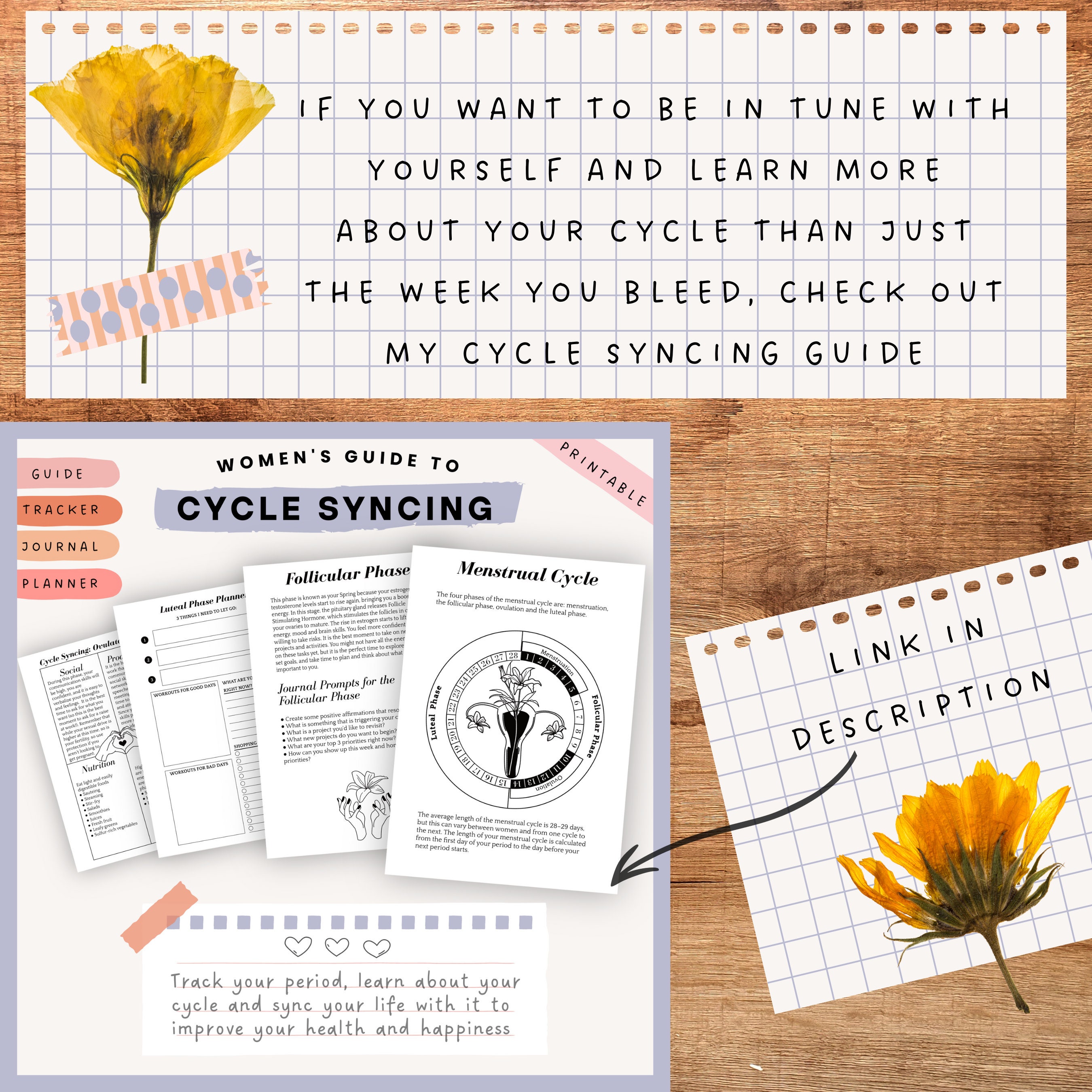 Period Tracker Printable | Printable | A4 | A5 | Letter - Etsy