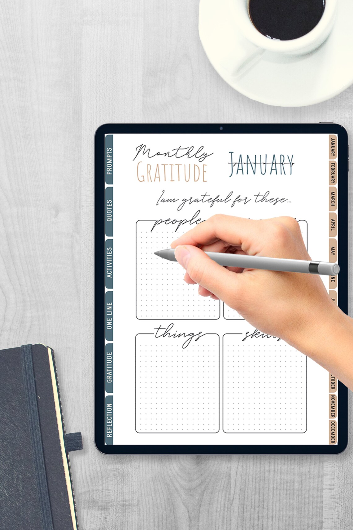 Gratitude Journal Digital Planner for iPad - Etsy