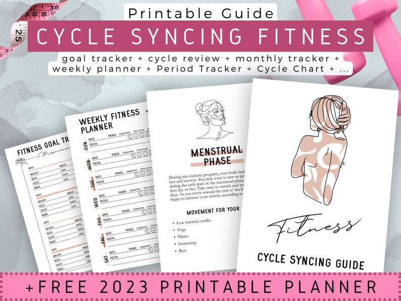 Cycle Syncing Fitness Printable Guide - Etsy