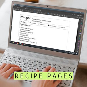 Cycle Syncing Nutrition Guide and Recipe Binder | Cycle Sync Food List ...