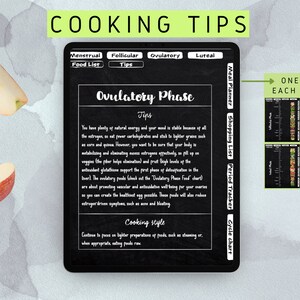 Cycle Syncing Nutrition Guide Digital for iPad Cycle Sync Food List - Etsy