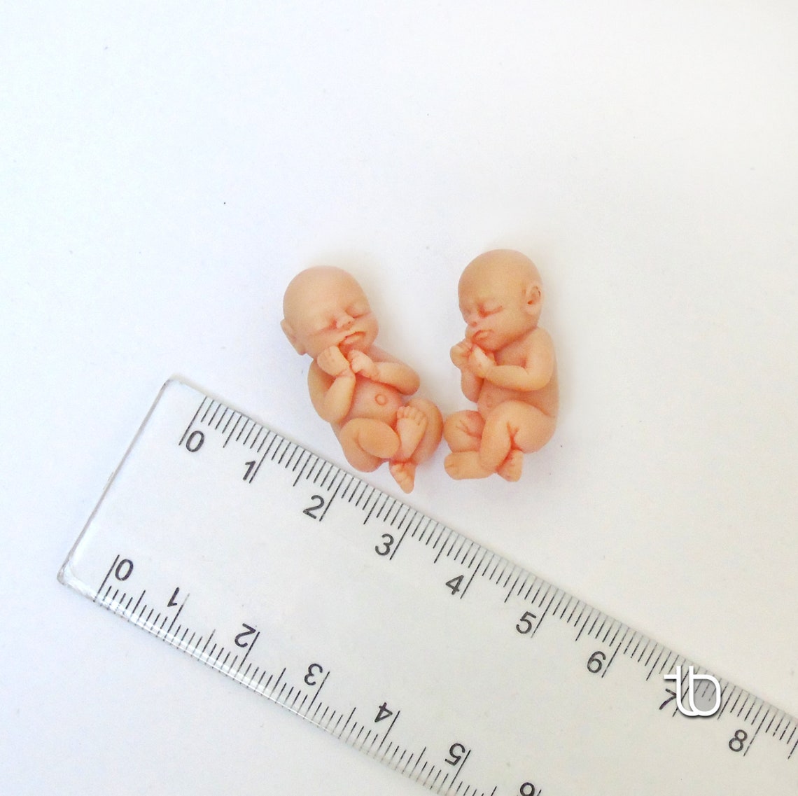 Tiny Polymer Clay Ooak Babies for Dollhouse. Miniature Reborn - Etsy