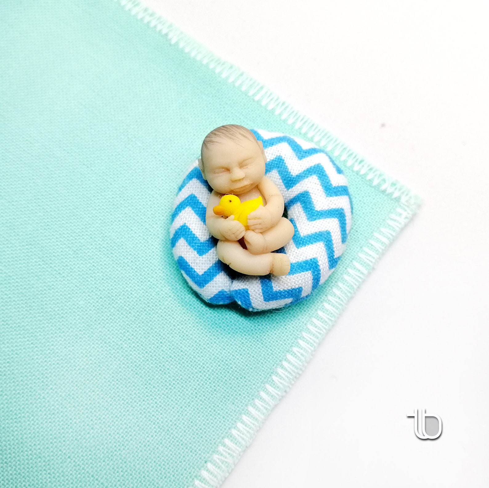 Miniature Reborn Babies With the Rubber Duck Polymer Clay - Etsy