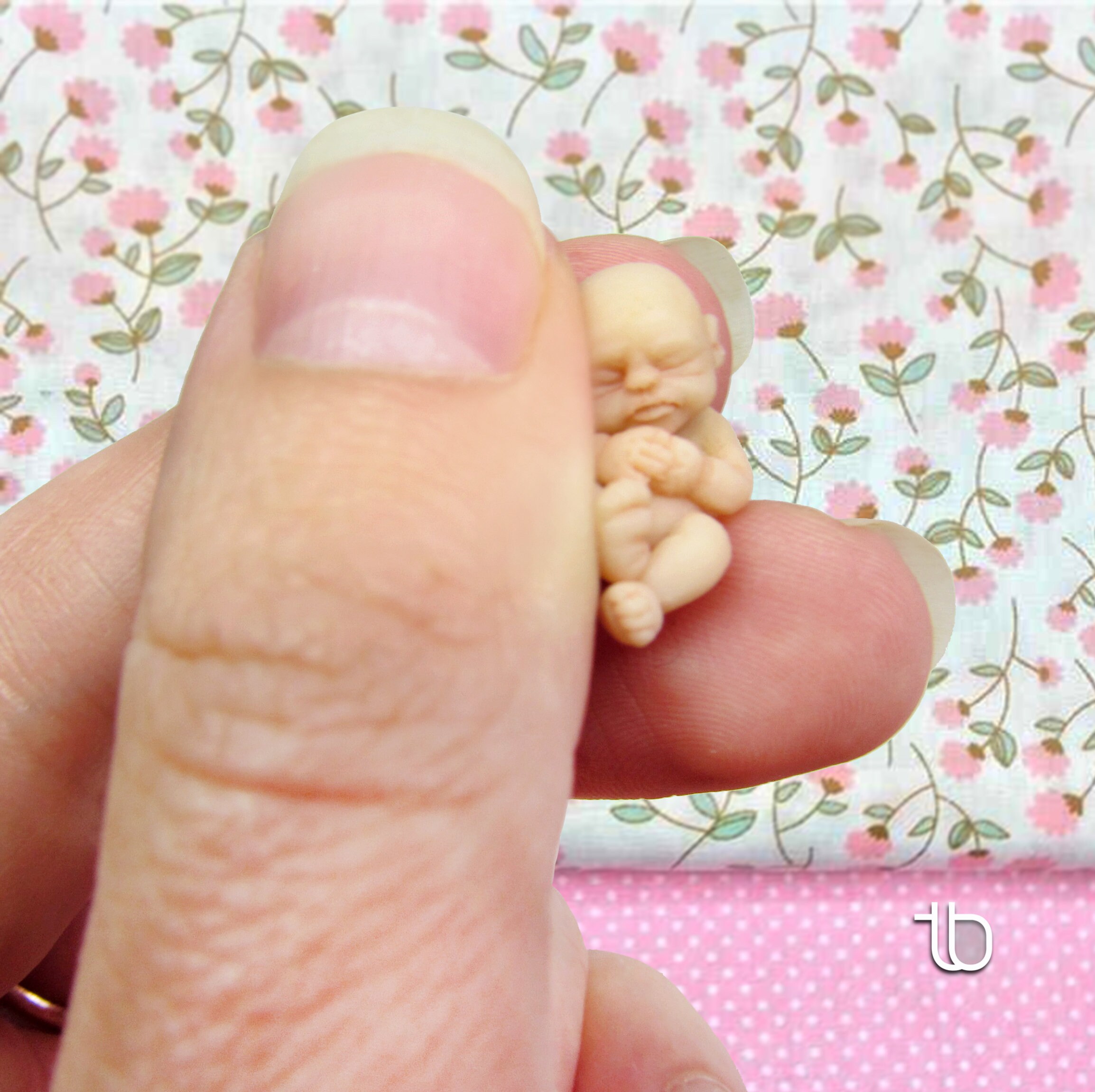 Tiny Mini Reborn Baby. Realistic Doll OOAK Miniature Polymer | Etsy