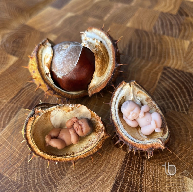 Miniature Reborn Baby. Brown Skin Doll. Realistic Polymer Clay Original ...
