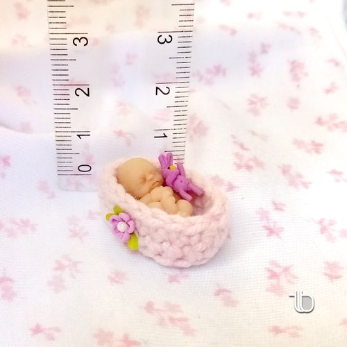 Tiny Mini Reborn Baby. Realistic Doll OOAK Miniature Polymer | Etsy