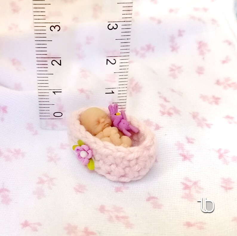 Tiny Mini Reborn Baby. Realistic Doll OOAK Miniature Polymer | Etsy