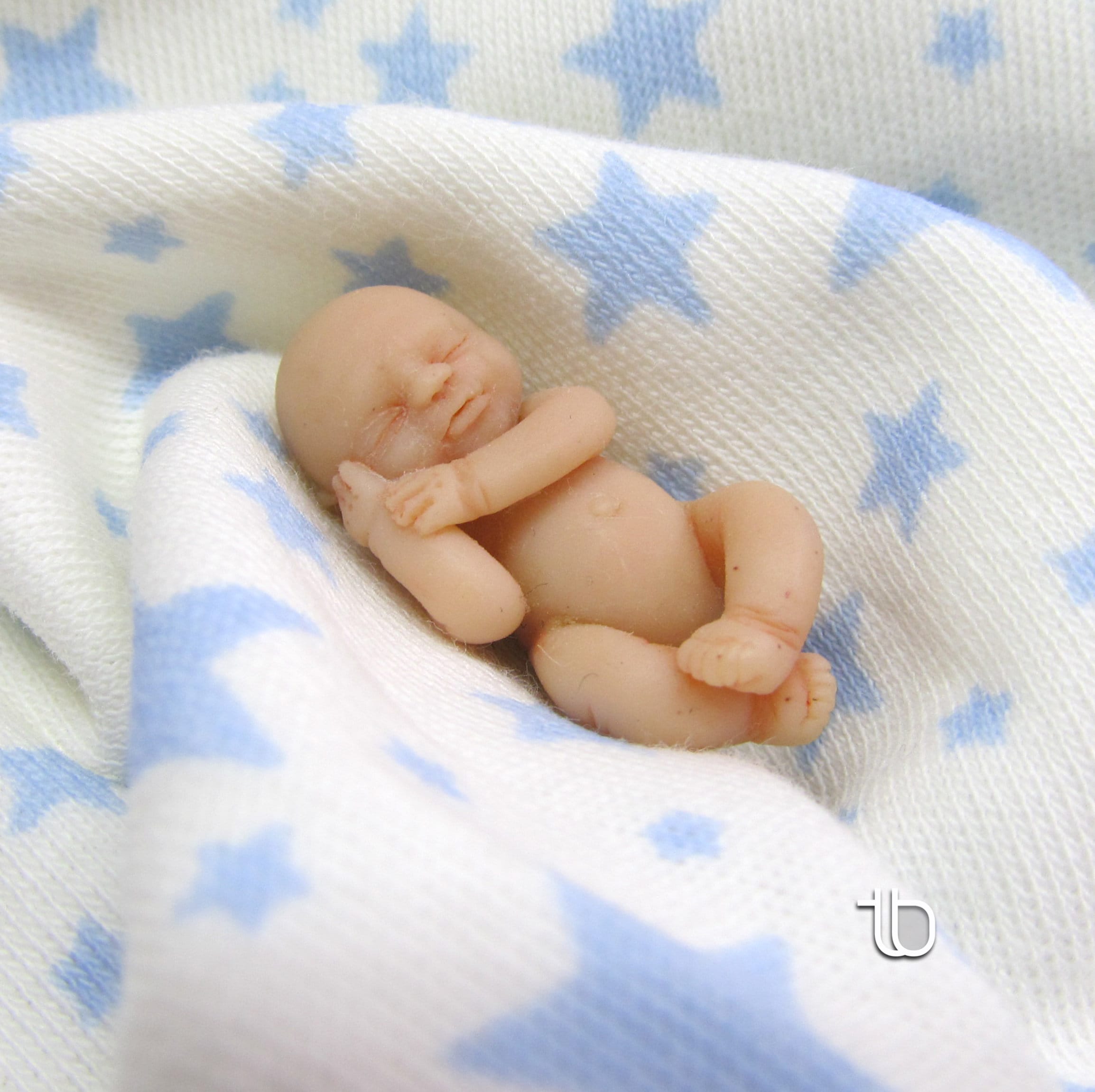 Micro Newborn Babies Polymer Clay Original Hand Sculpted Art - Etsy