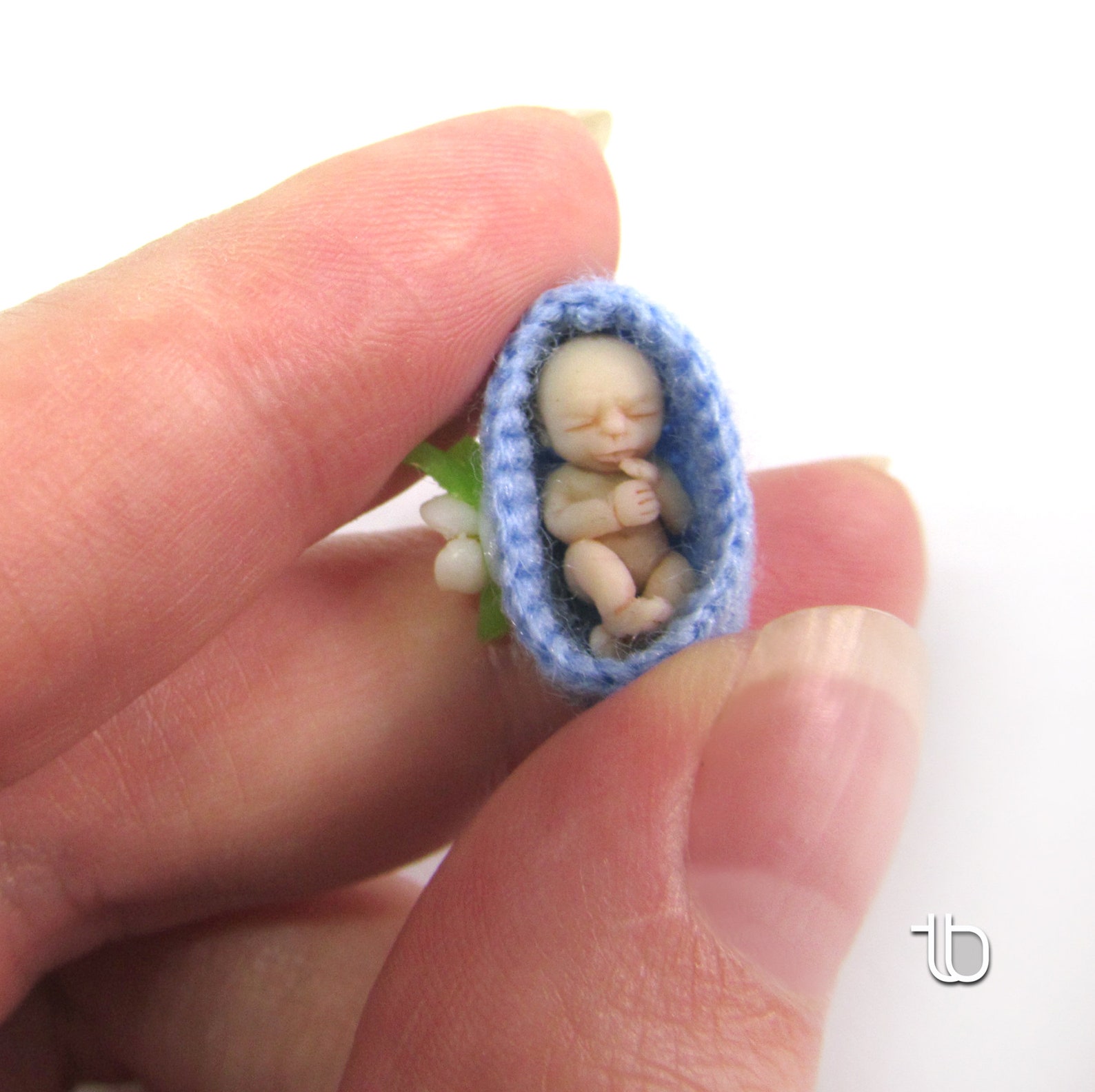 Micro Reborn Baby. Polymer Clay Ooak Baby for 1/24 Scale - Etsy