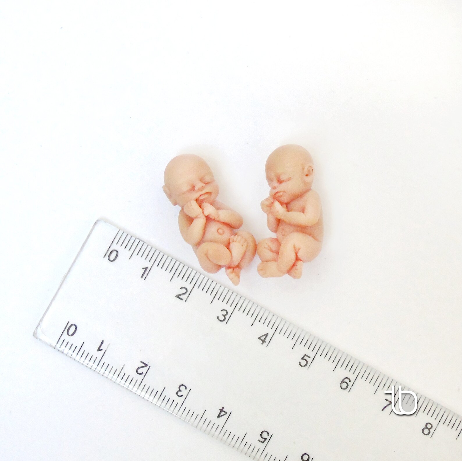 Miniature Polymer Clay Baby Dolls. Tiny Mini Reborn. Ooak Twin | Etsy