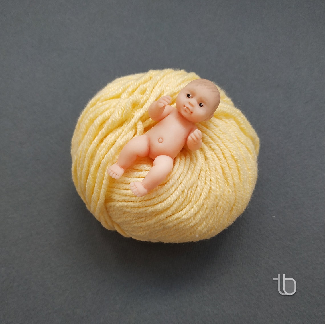 Miniature Polymer Clay Baby Doll. Lovely Keepsake Gift Tiny | Etsy