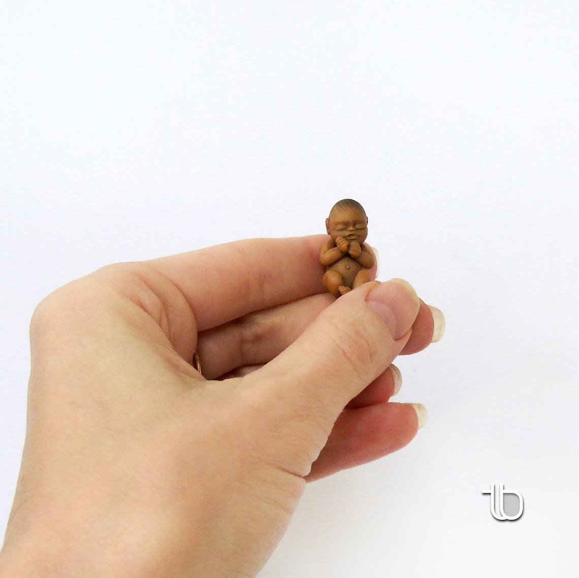 Brown skin miniature reborn baby Micro mini Ethnic Mini | Etsy