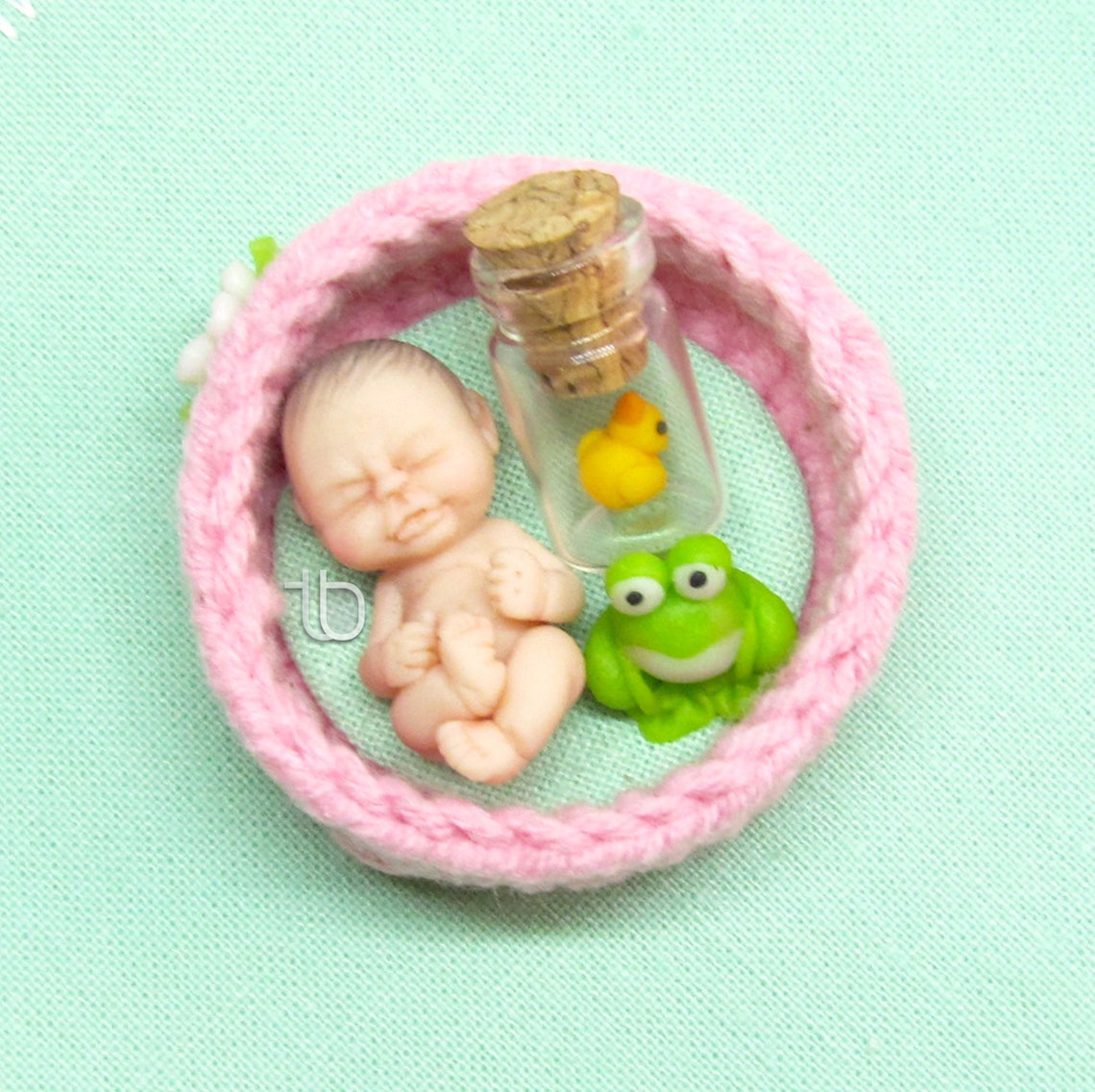 Miniature Reborn Baby Cute Hand Sculpted Mini Baby With a - Etsy