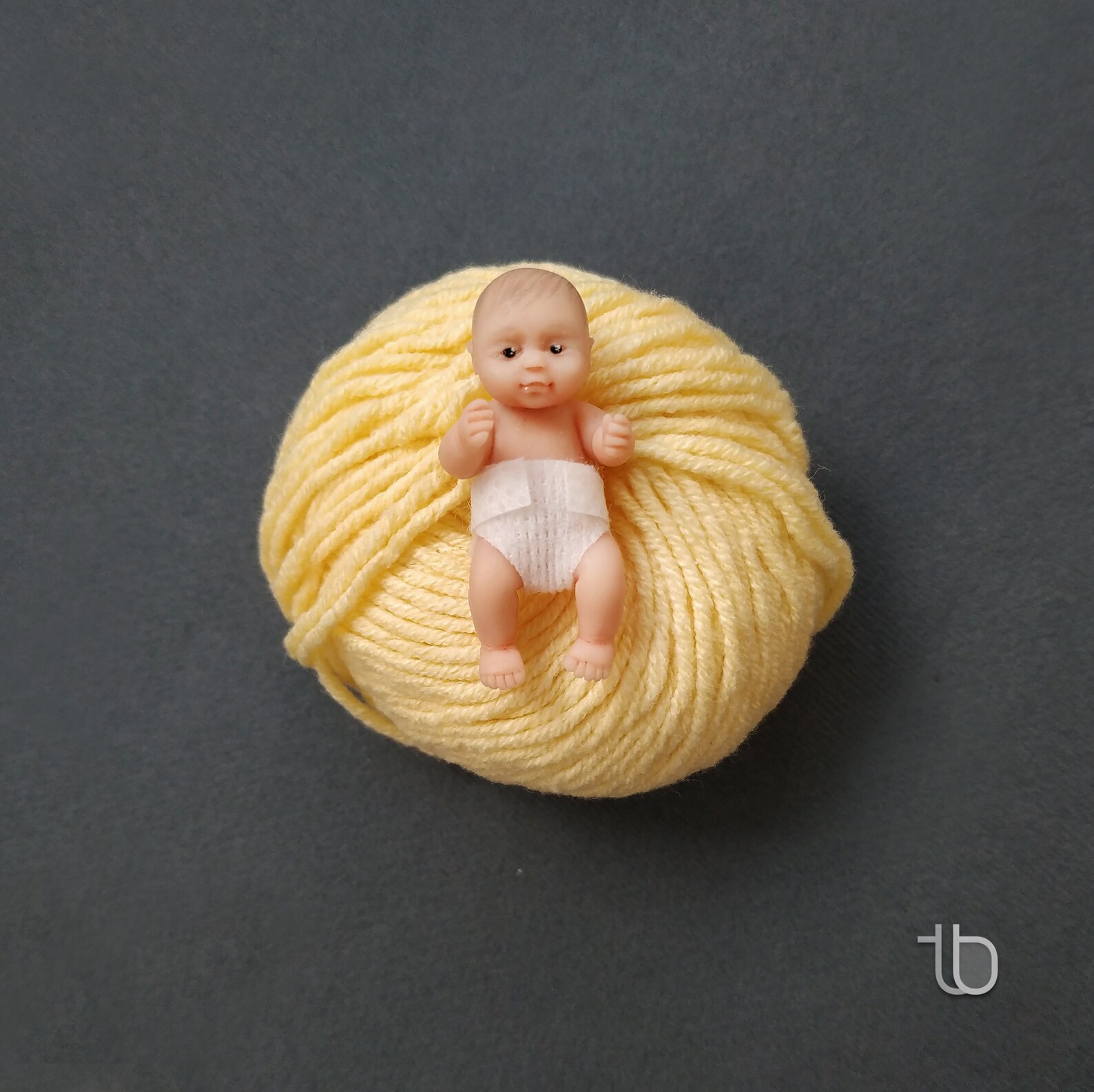 Miniature Polymer Clay Baby Doll. Lovely Keepsake Gift Tiny | Etsy