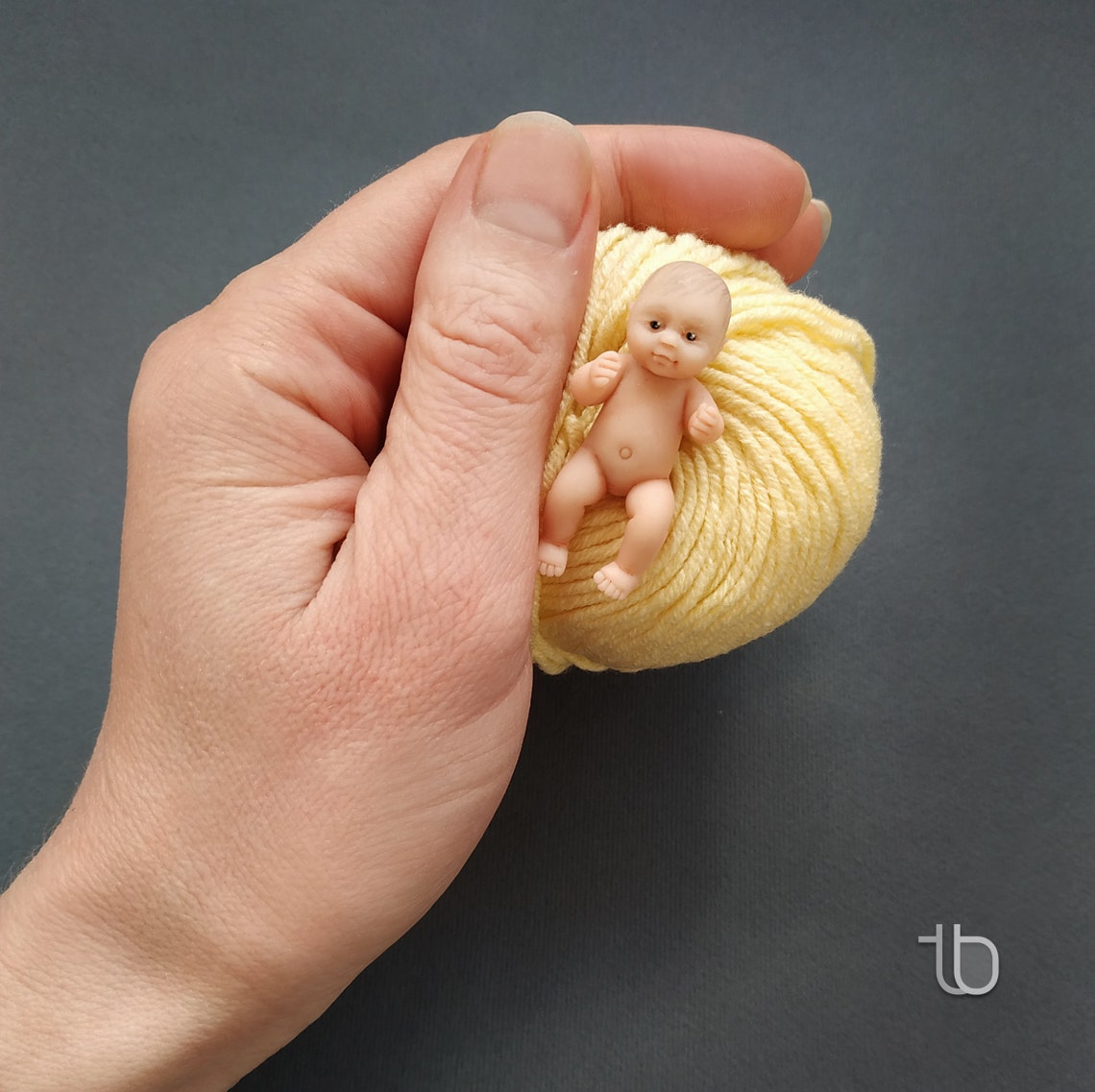 Miniature Polymer Clay Baby Doll. Lovely Keepsake Gift Tiny | Etsy