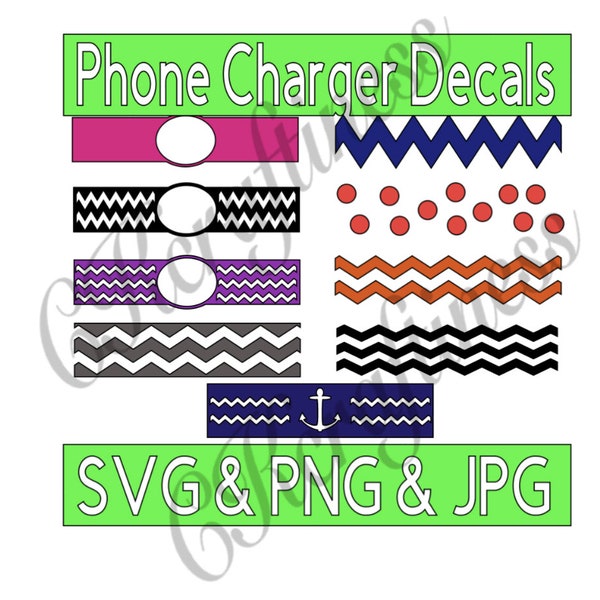 iPhone Charger Stickers - Etsy