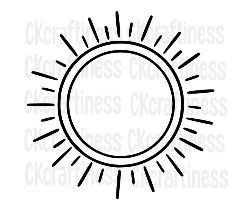 Sun SVG. Png. Jpg. Digital File. Summer Svg. Sunshine. Instant Download ...