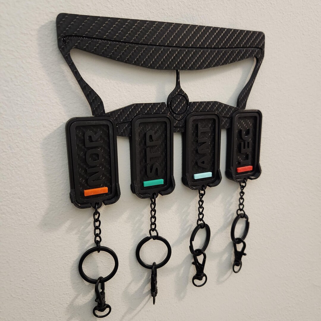 F1 Rear Wing Key Holder | Motorsport Keychain Holder With 4 Keychains ...