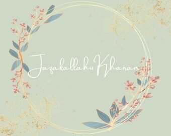 Islamic Thank You Card - Etsy