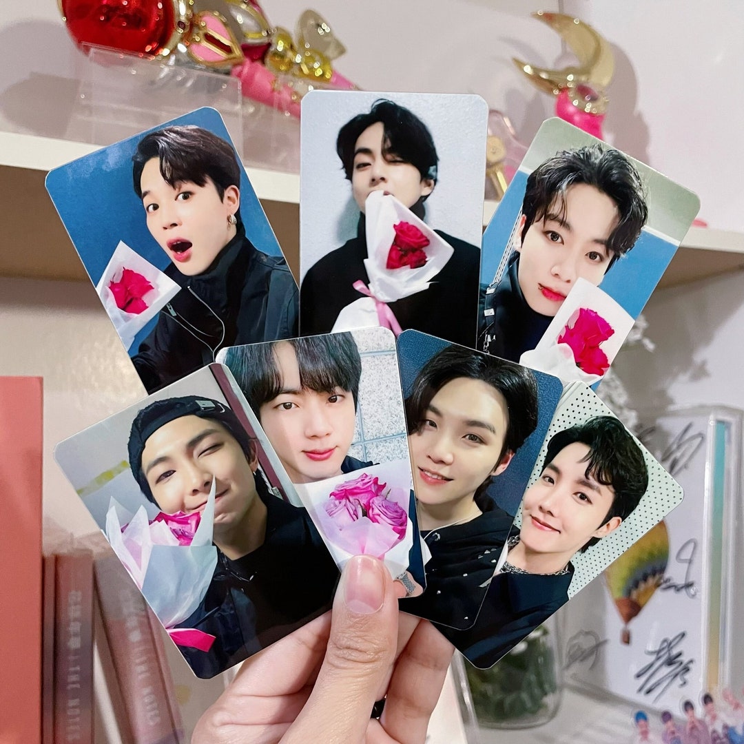 BTS Selfie Pink Floral Bouquets Flowers Love Holographic or - Etsy